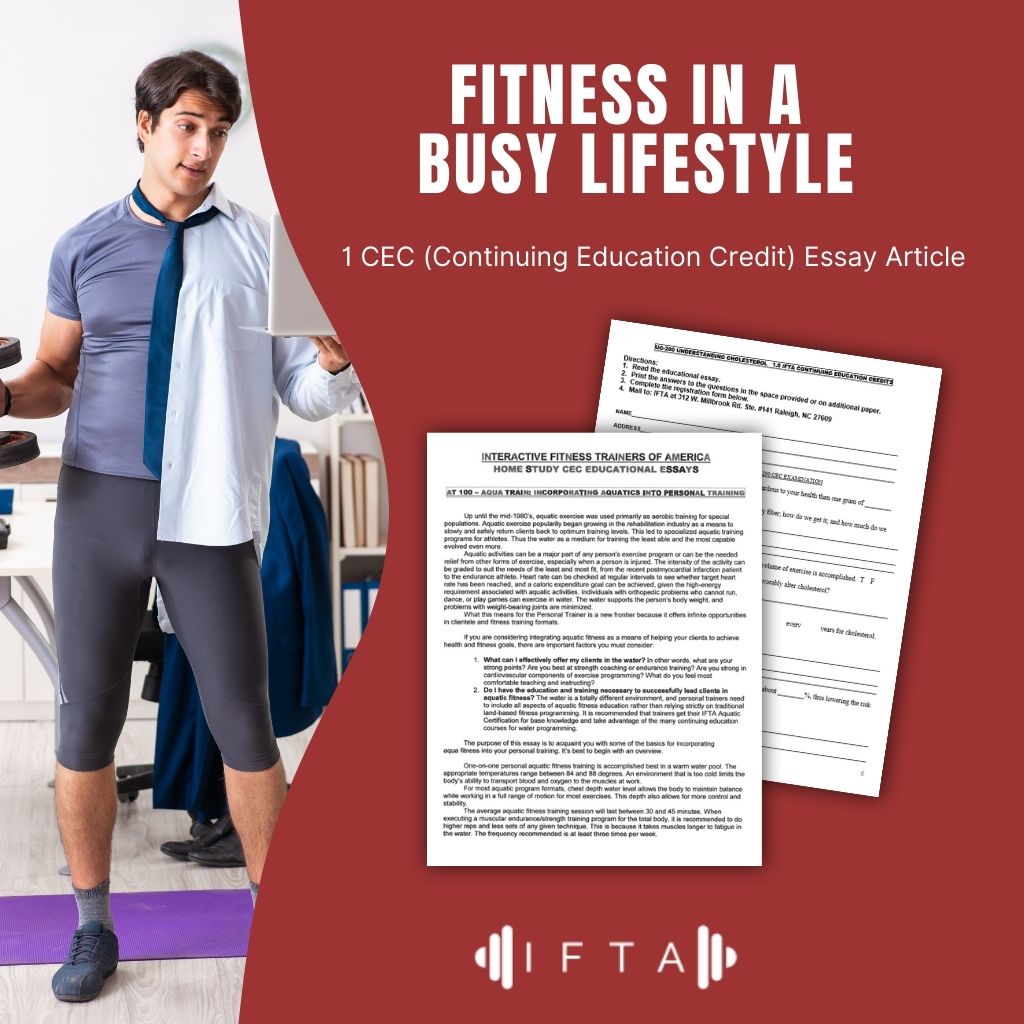Fitness in a Busy Lifestyle - IFTA Fitness